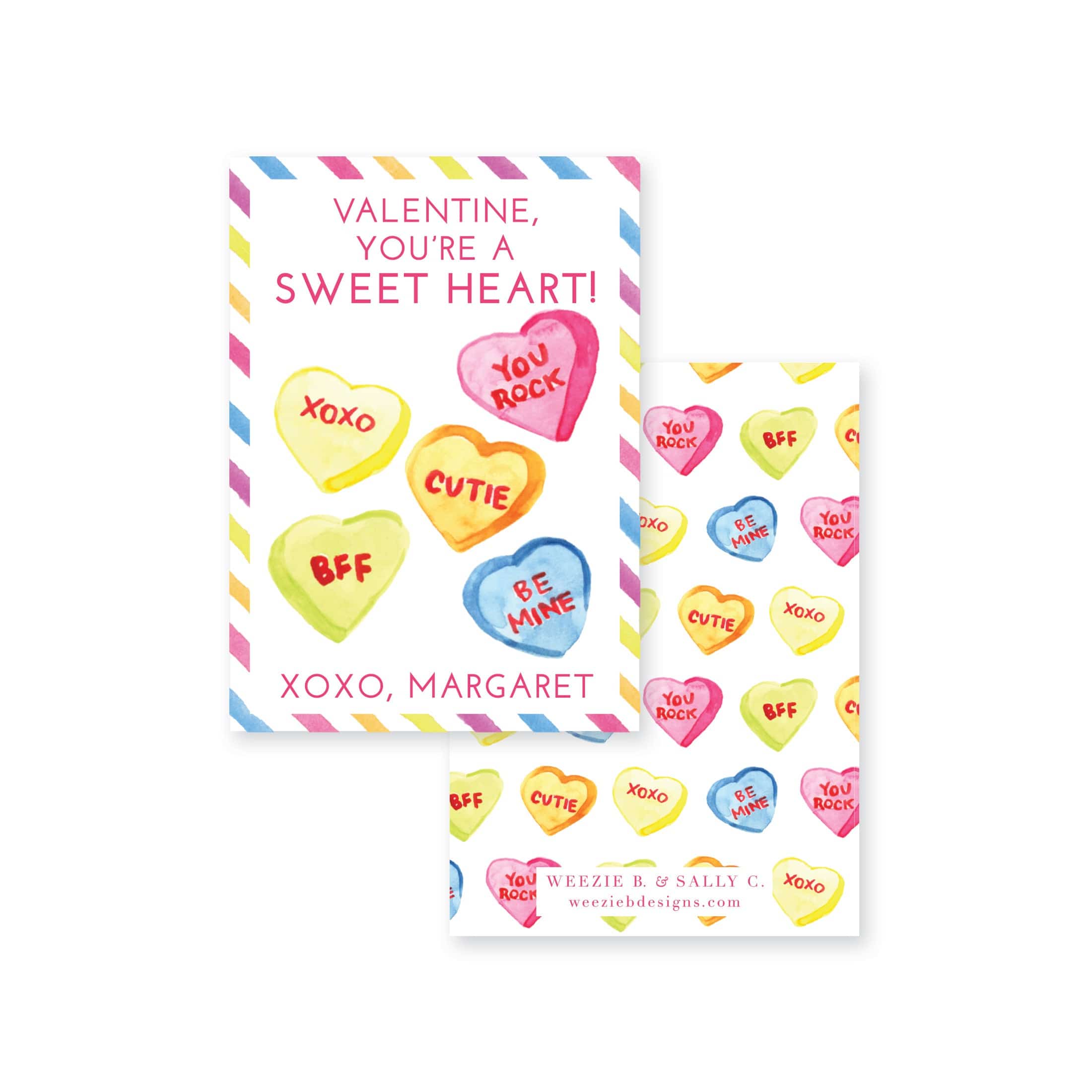 Candy Hearts Sweet Heart Valentine – Weezie B. Studio