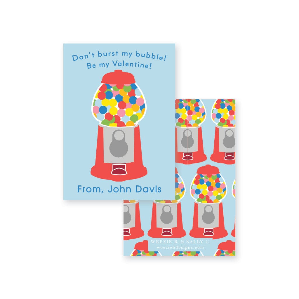 Don't Burst my Bubble Valentine – Weezie B. Studio